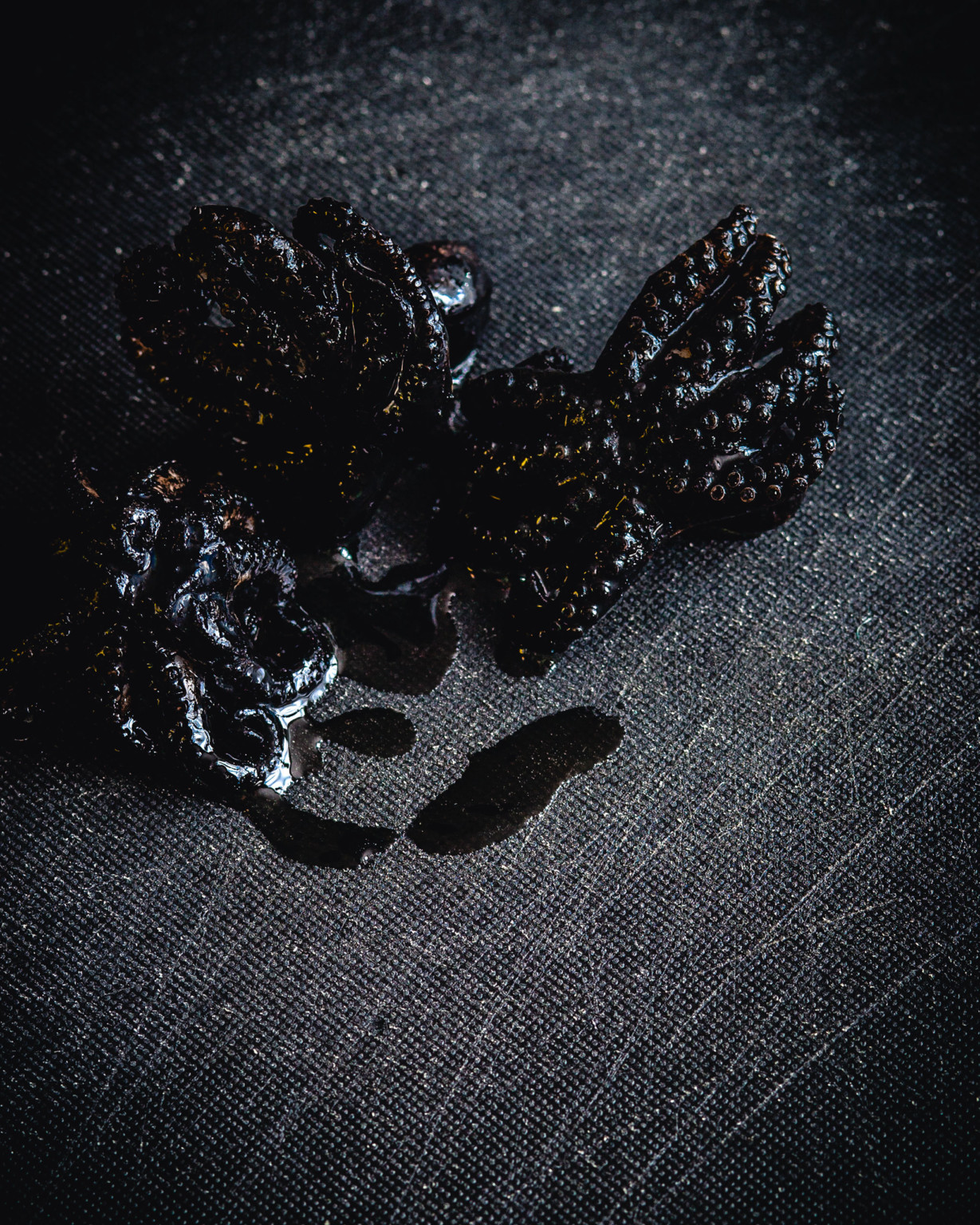 Pickled Baby Octopus, Squid Ink and Mayo. - thatOtherCookingBlog